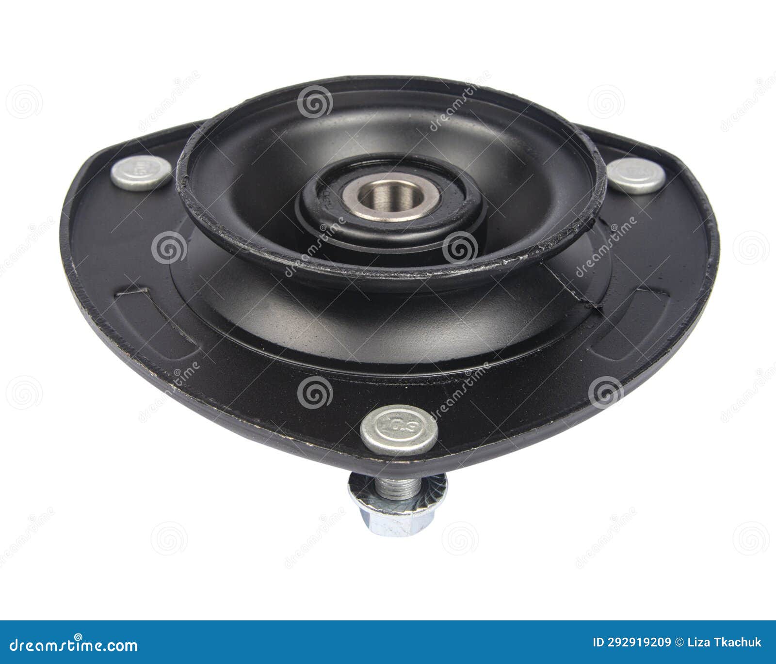 Top View ,Automotive Shock Absorber Mounting Kit Isolated on White ...