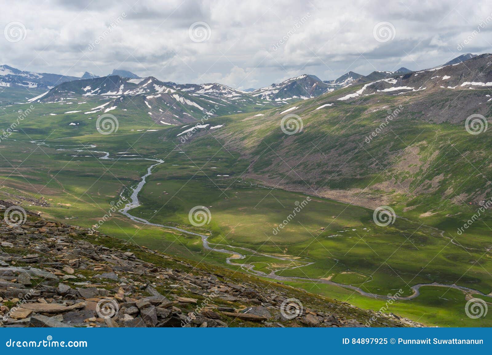 Top View of Babusar Pass in Summer, Pakistan Stock Image - Image of ...