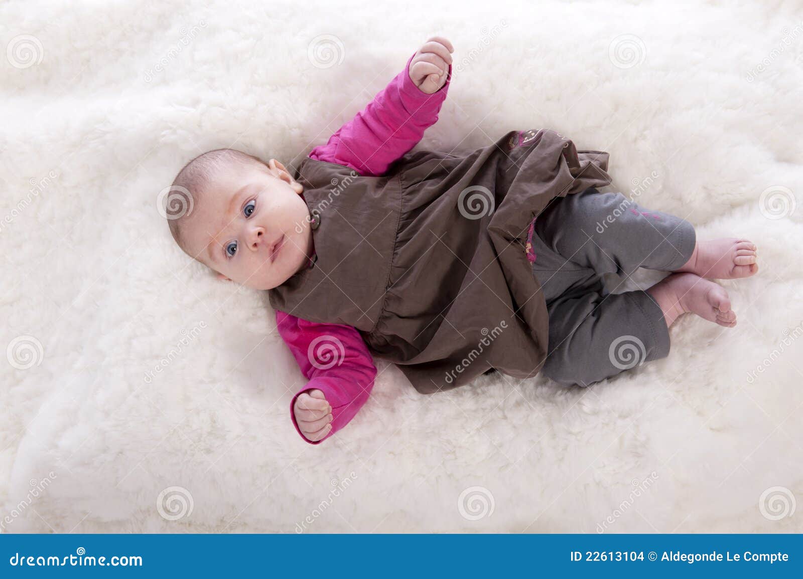 Top view of baby girl stock photo. Image of baby, people - 22613104