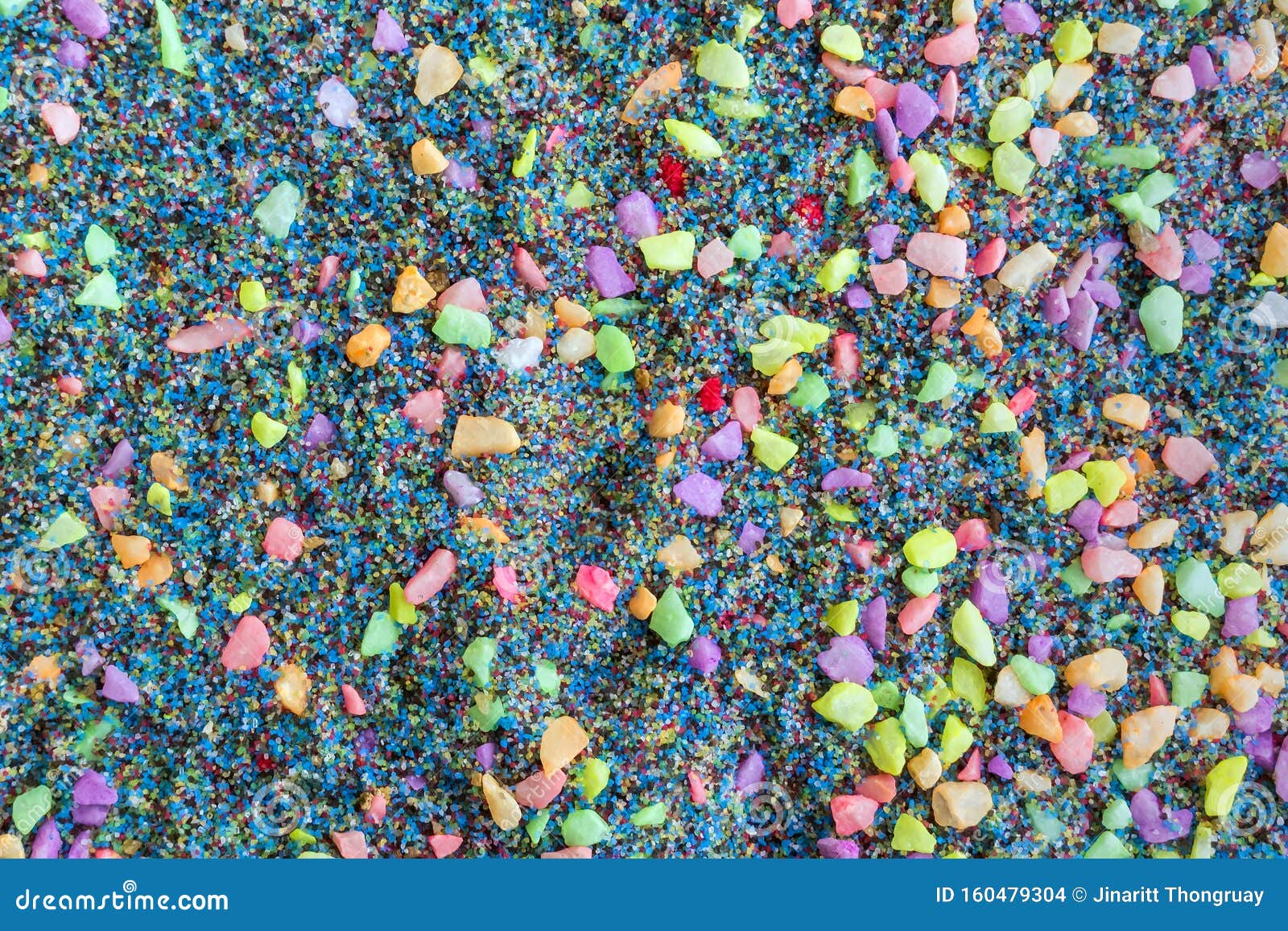 Top View with Background of Multi-colored Small Pebbles. Multi-colored ...