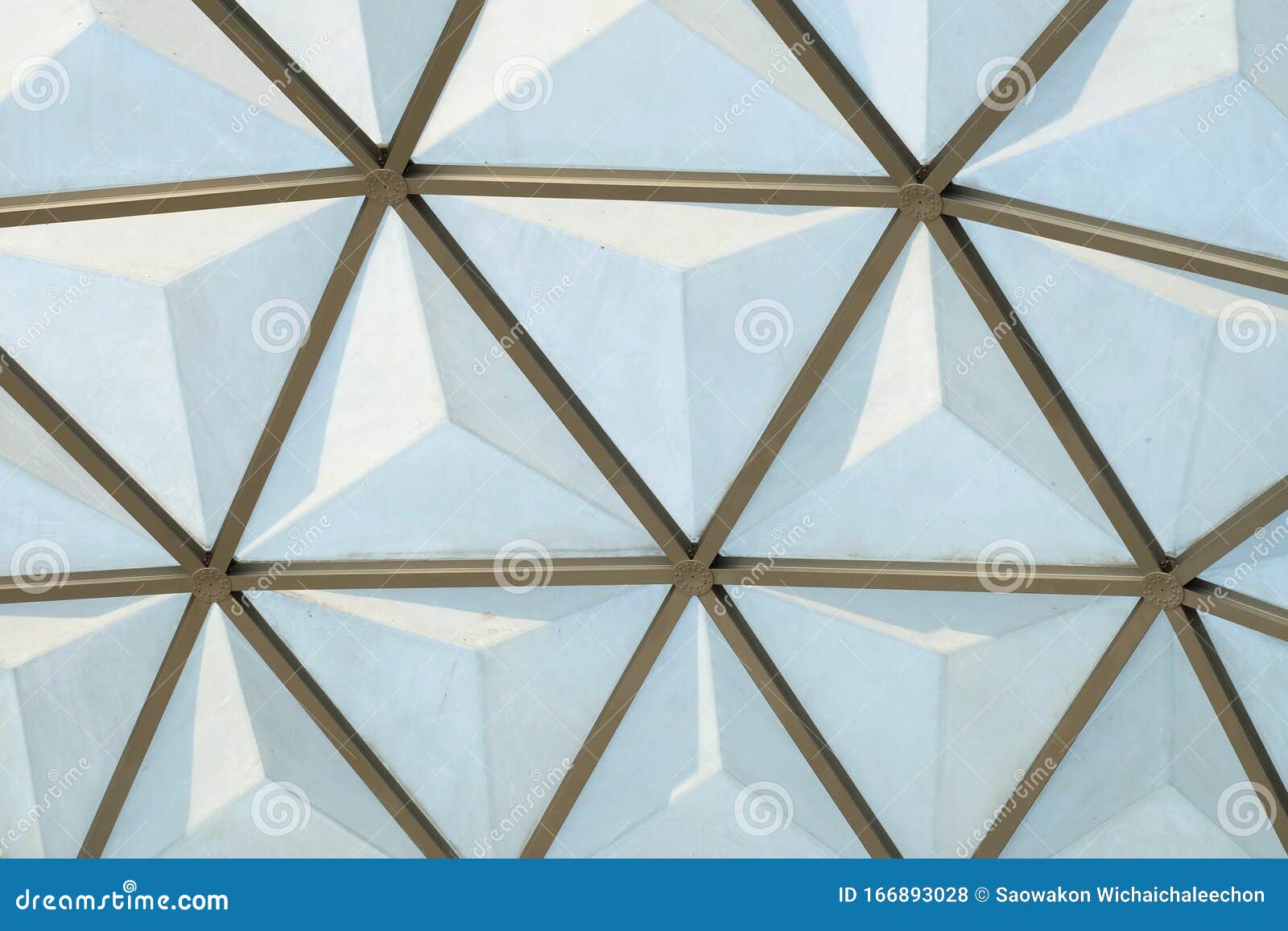 Close Up a Triangle Pattern of a Glass House Rooftop Stock Photo ...