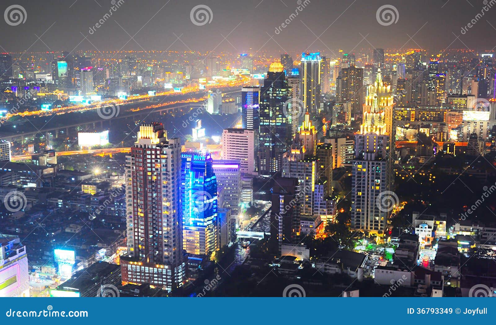 Top view of Bangkok stock image. Image of metropolis - 36793349