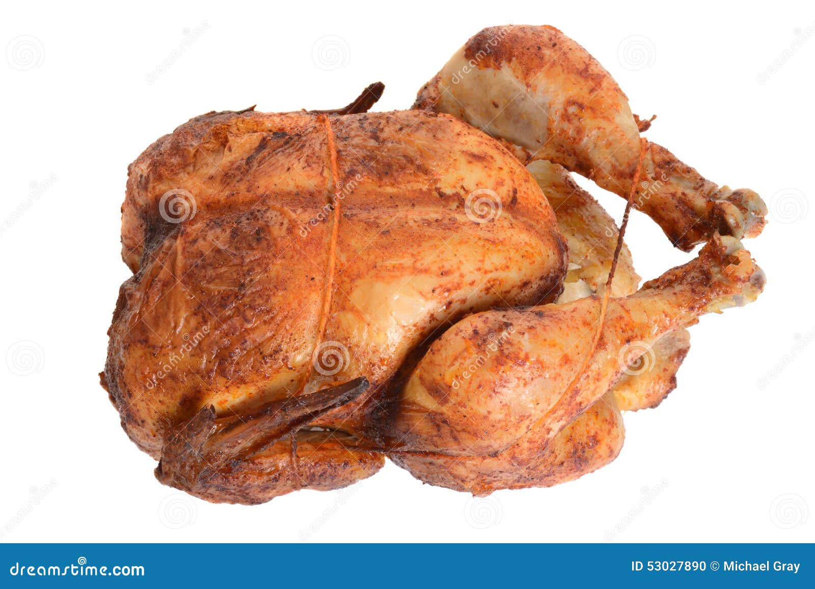 Top View Barbecue Roast Chicken Stock Photo - Image of fried, chicken ...