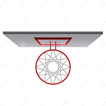 Top View of a Basketball Net Stock Vector - Illustration of vector ...