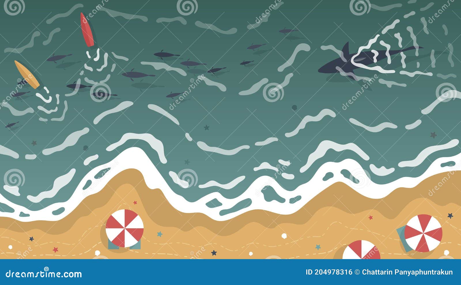 Ocean Fishes Top View Stock Illustrations – 22 Ocean Fishes Top View ...