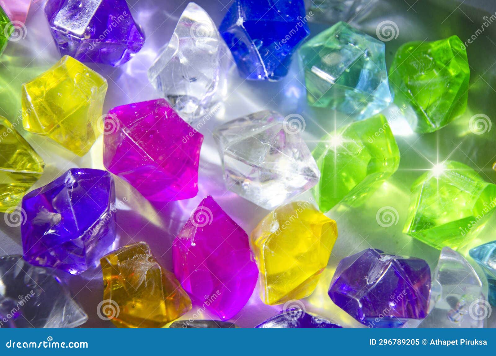Top View of Beautiful Colored Gems in Light Stock Image - Image of ...