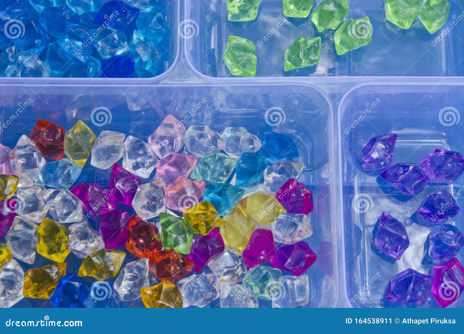 Beautiful Colored Pebbles in the Boxes Stock Image - Image of beautiful ...