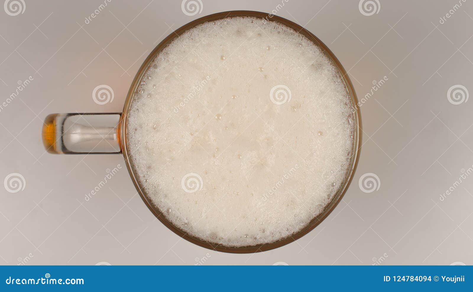 TOP VIEW: Beer Mug on a Table Stock Photo - Image of alcoholism, full ...