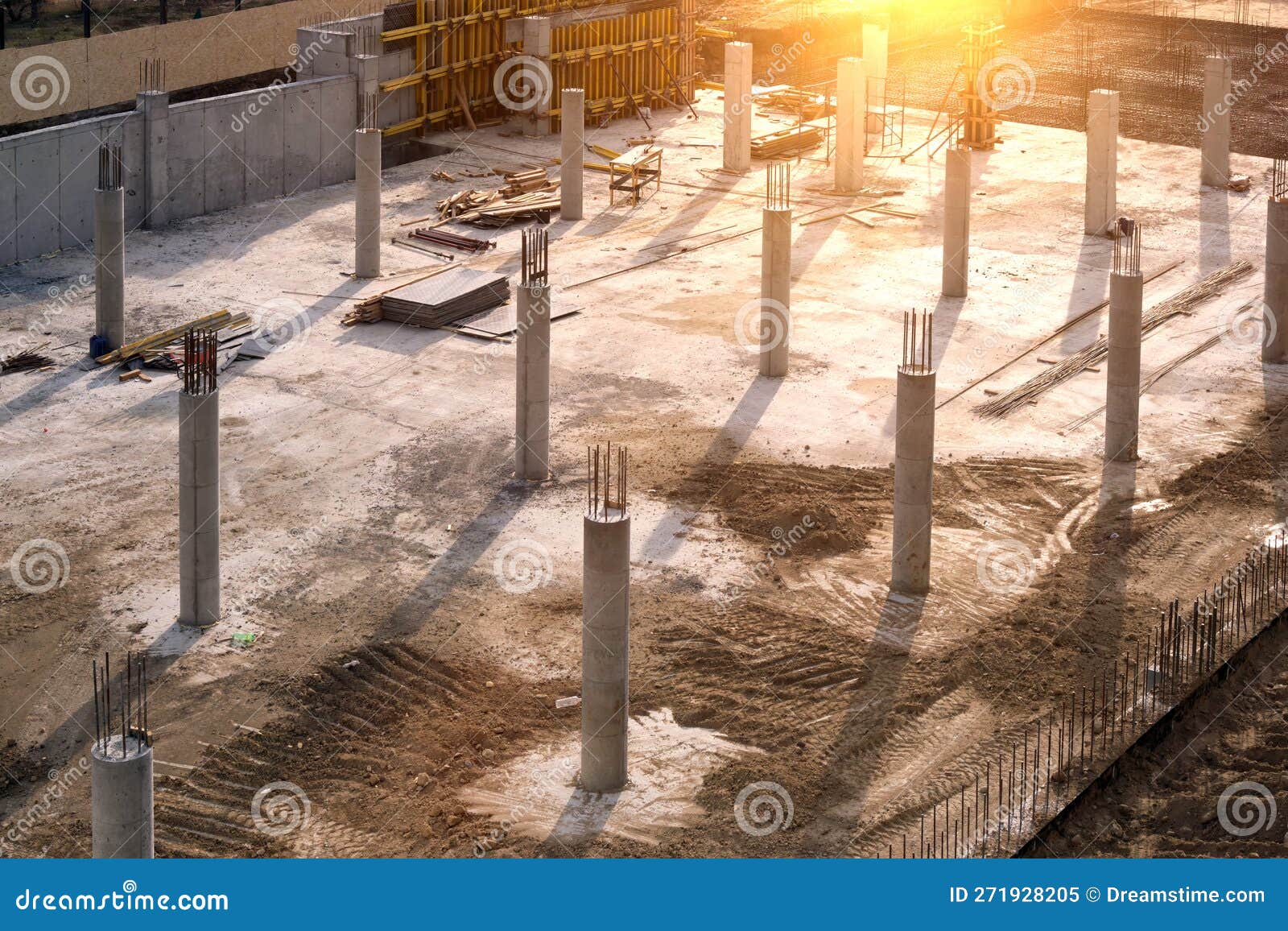 Top View of the Beginning of the Construction of a New Building Stock ...