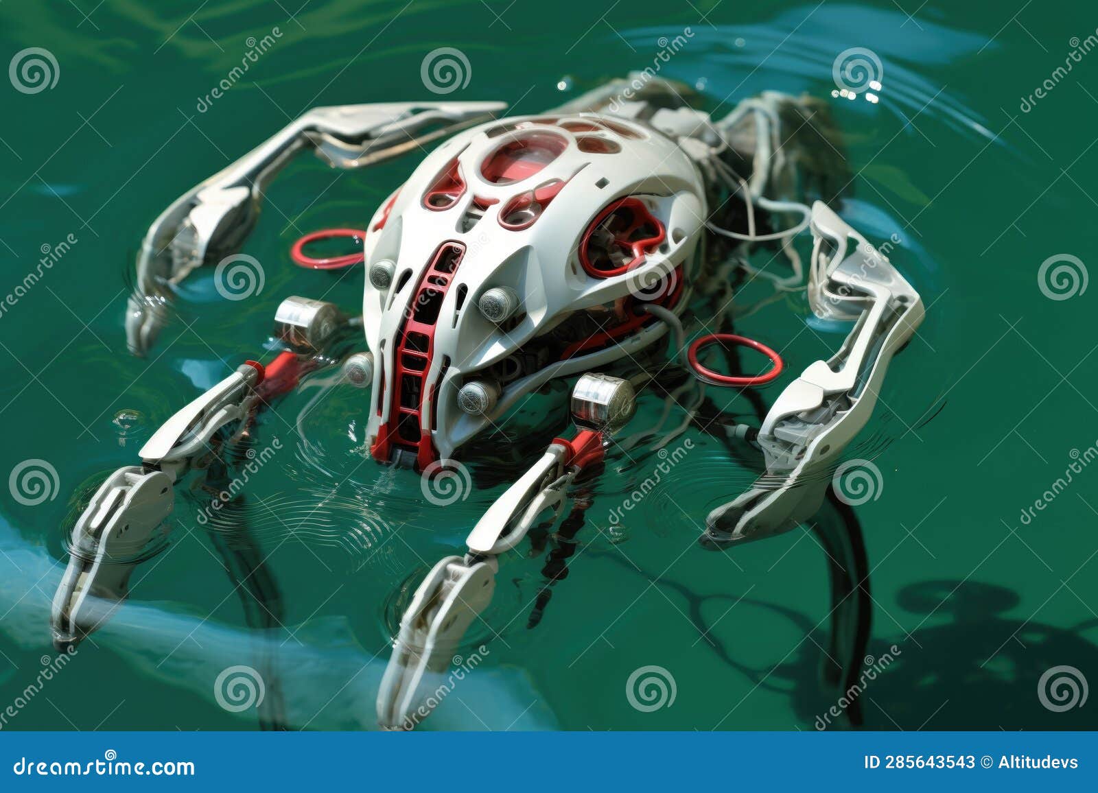 Top View of a Biohybrid Robot Swimming in Water Stock Image - Image of ...