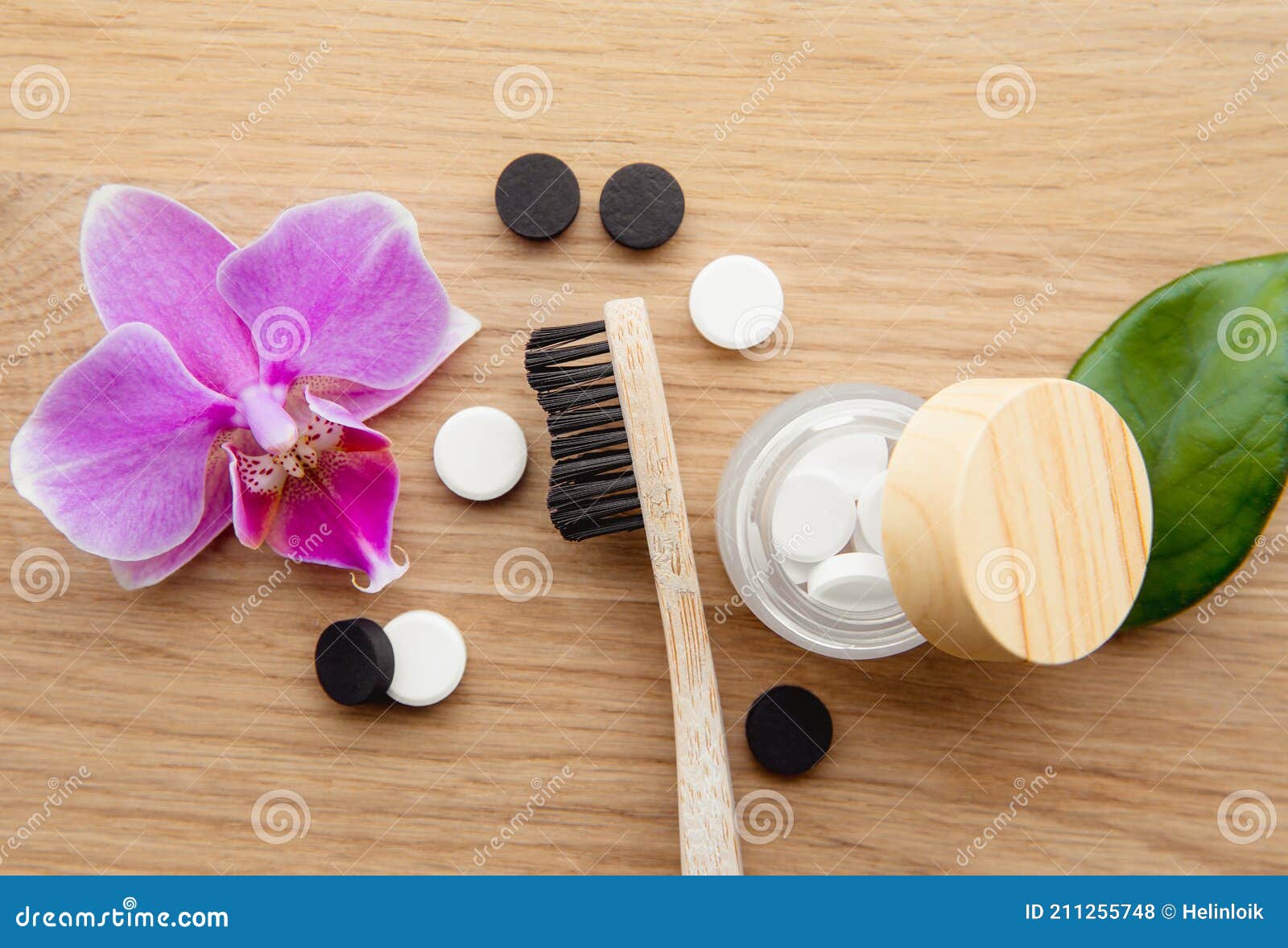 Top View Of Black Activated Charcoal And White Fluoride Toothpaste ...