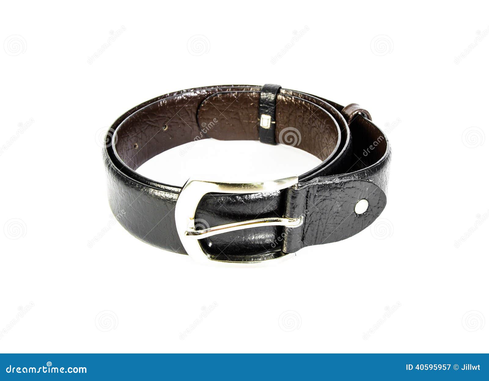 Top View Black Belt Isolated Stock Image - Image of fashion, modern ...