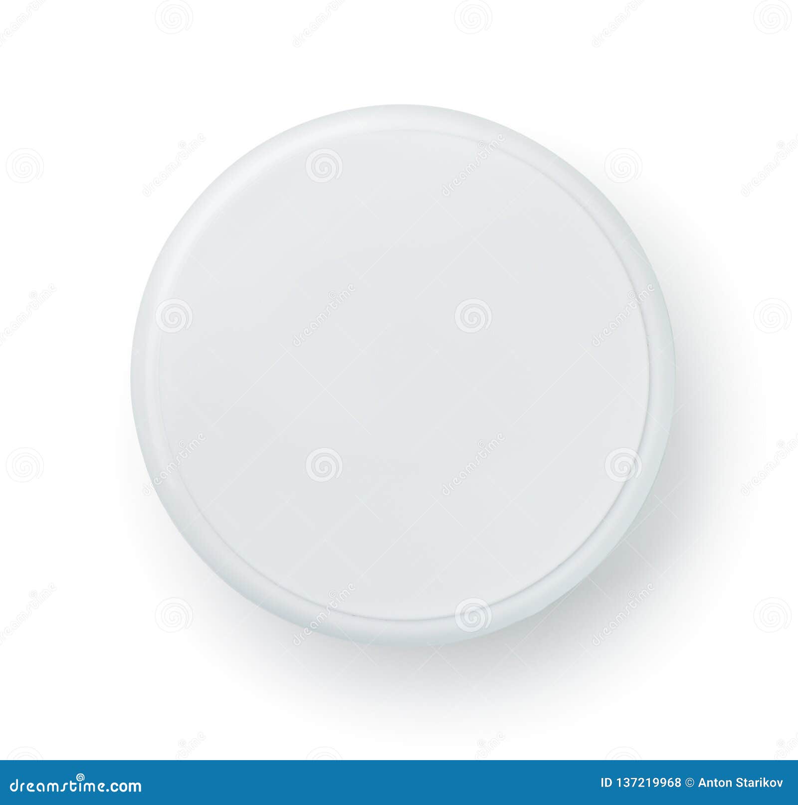 Top View of Blank Cosmetics Jar Stock Photo - Image of makeup, empty ...