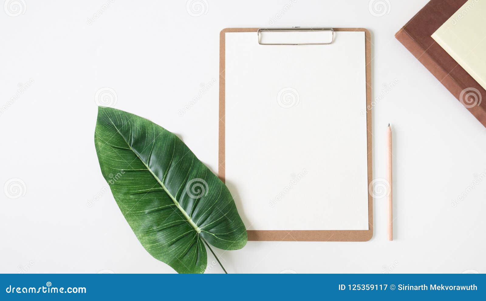 Top View of Blank White Paper Note. Stock Image - Image of flowers ...