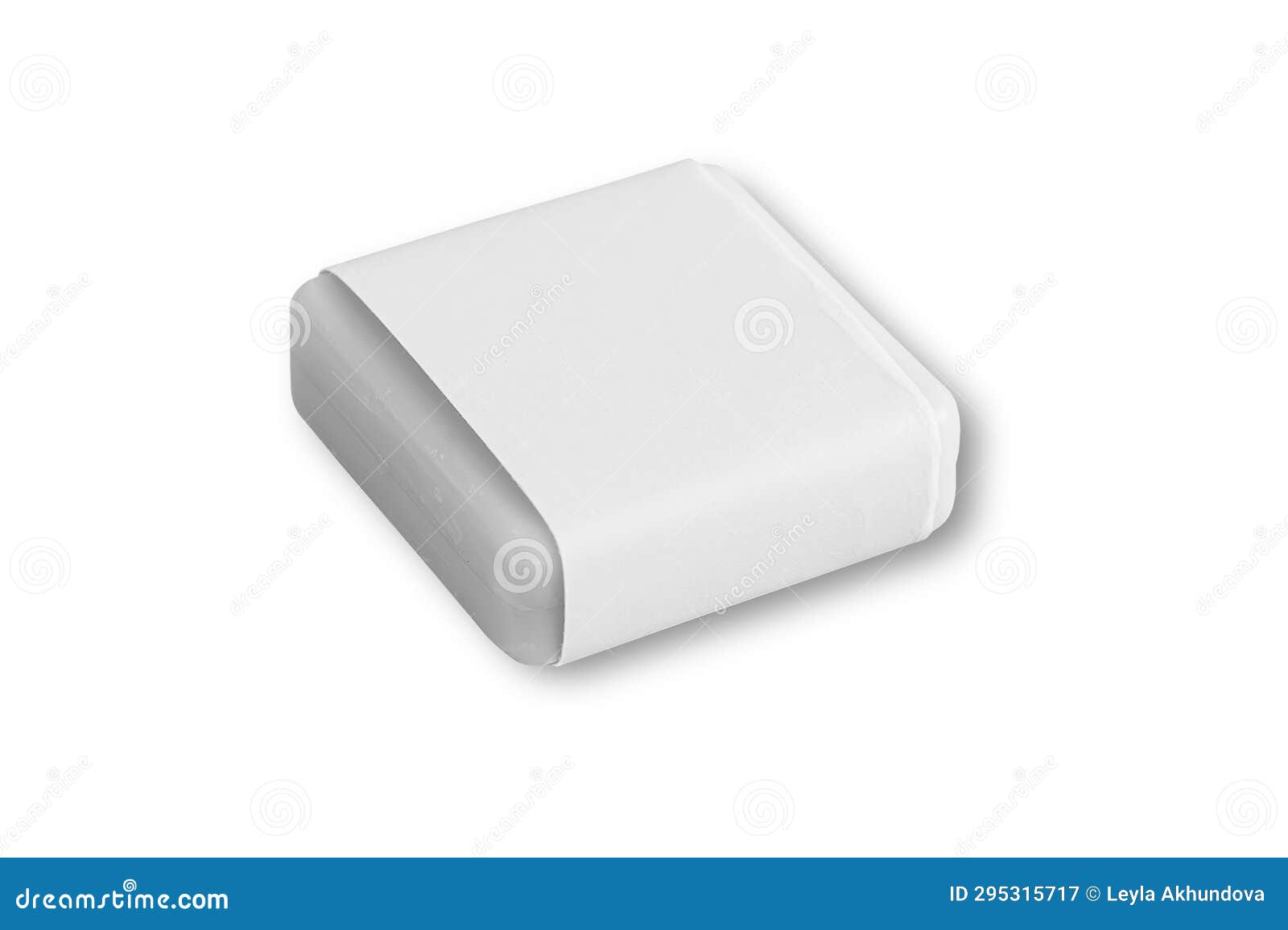 Top View of Blank Wrapped Rectangular Soap Mockup Isolated on ...