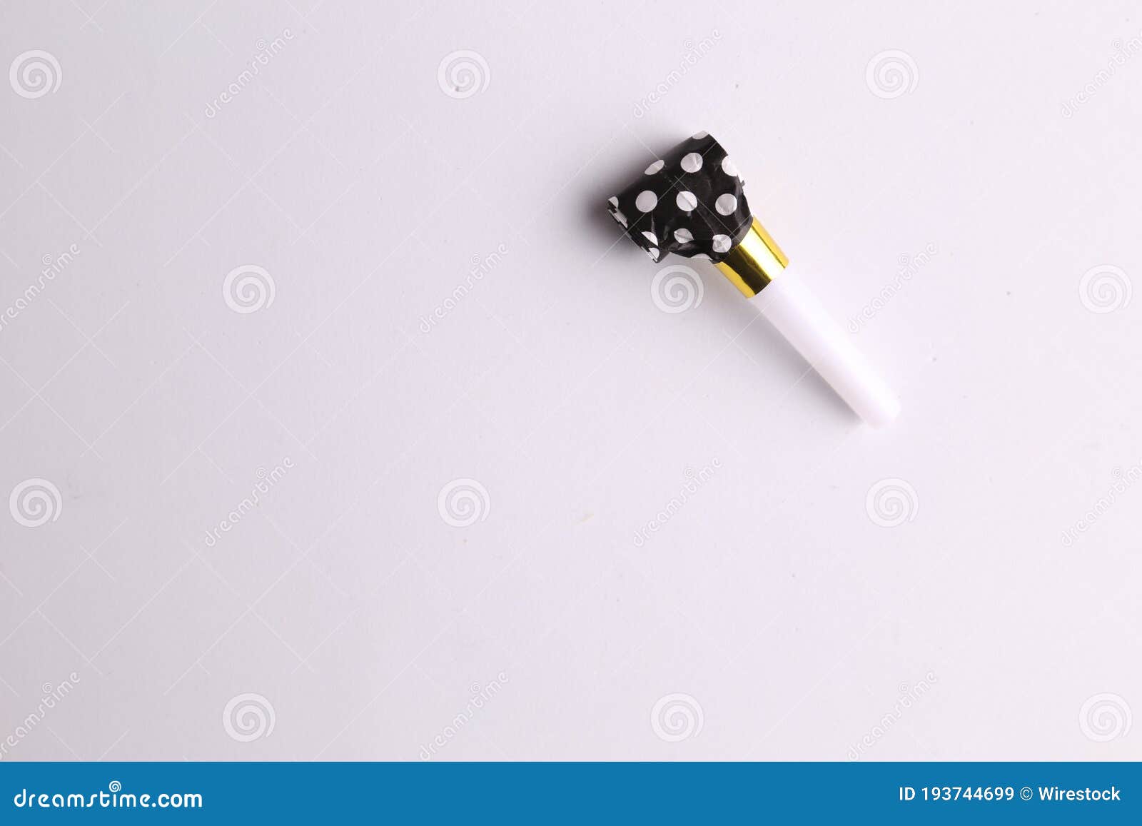 Top View of Blowouts Whistle Isolated on a White Background Stock Image ...