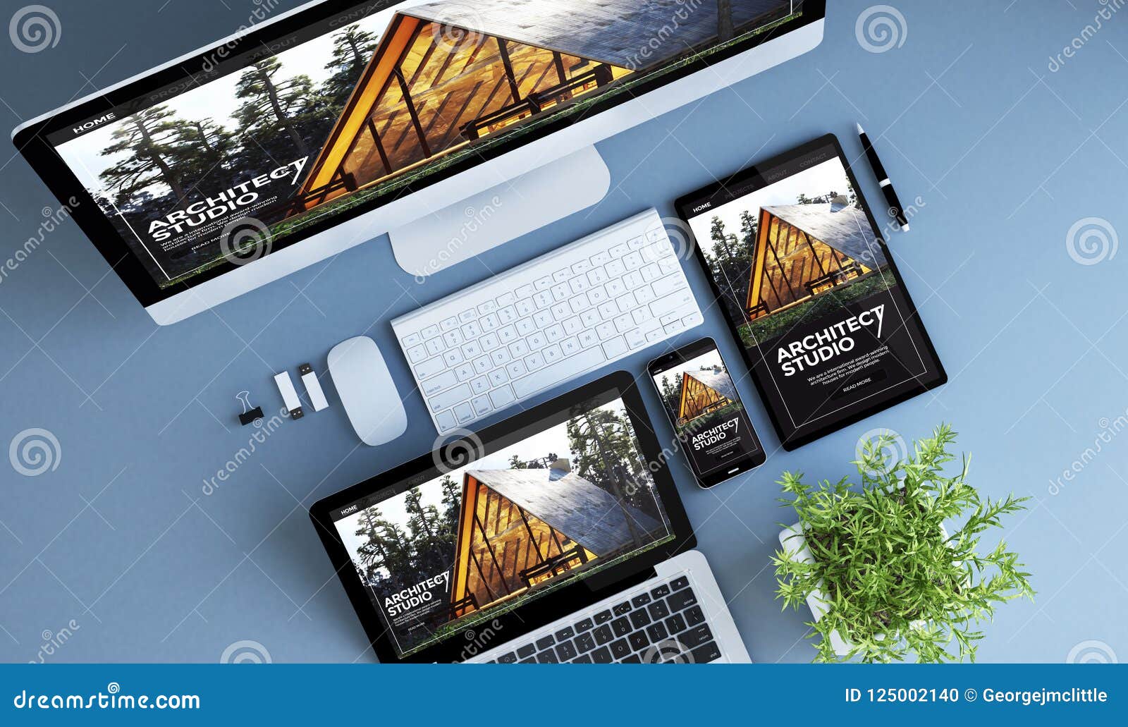 Blue Architect Grid Paper. Graph Empty Blueprint Sheet. Vector ...