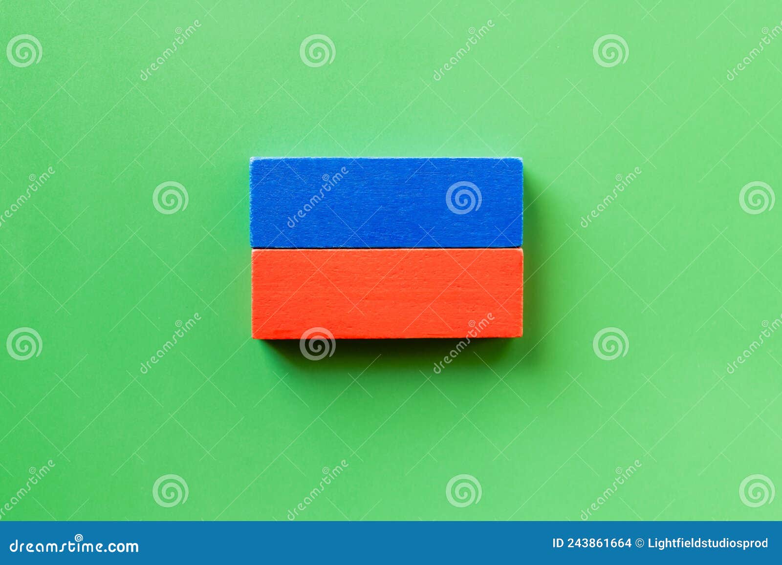 Top view of blue and red stock photo. Image of form - 243861664
