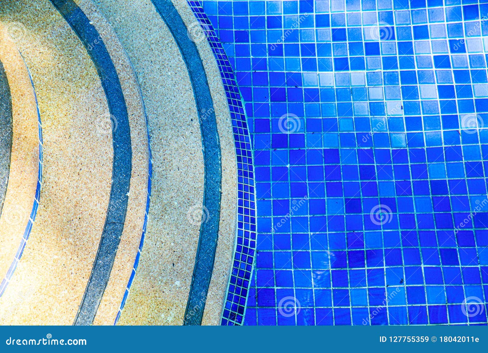 Top View of Blue Water and Stairs in Swimming Pool Stock Image - Image ...
