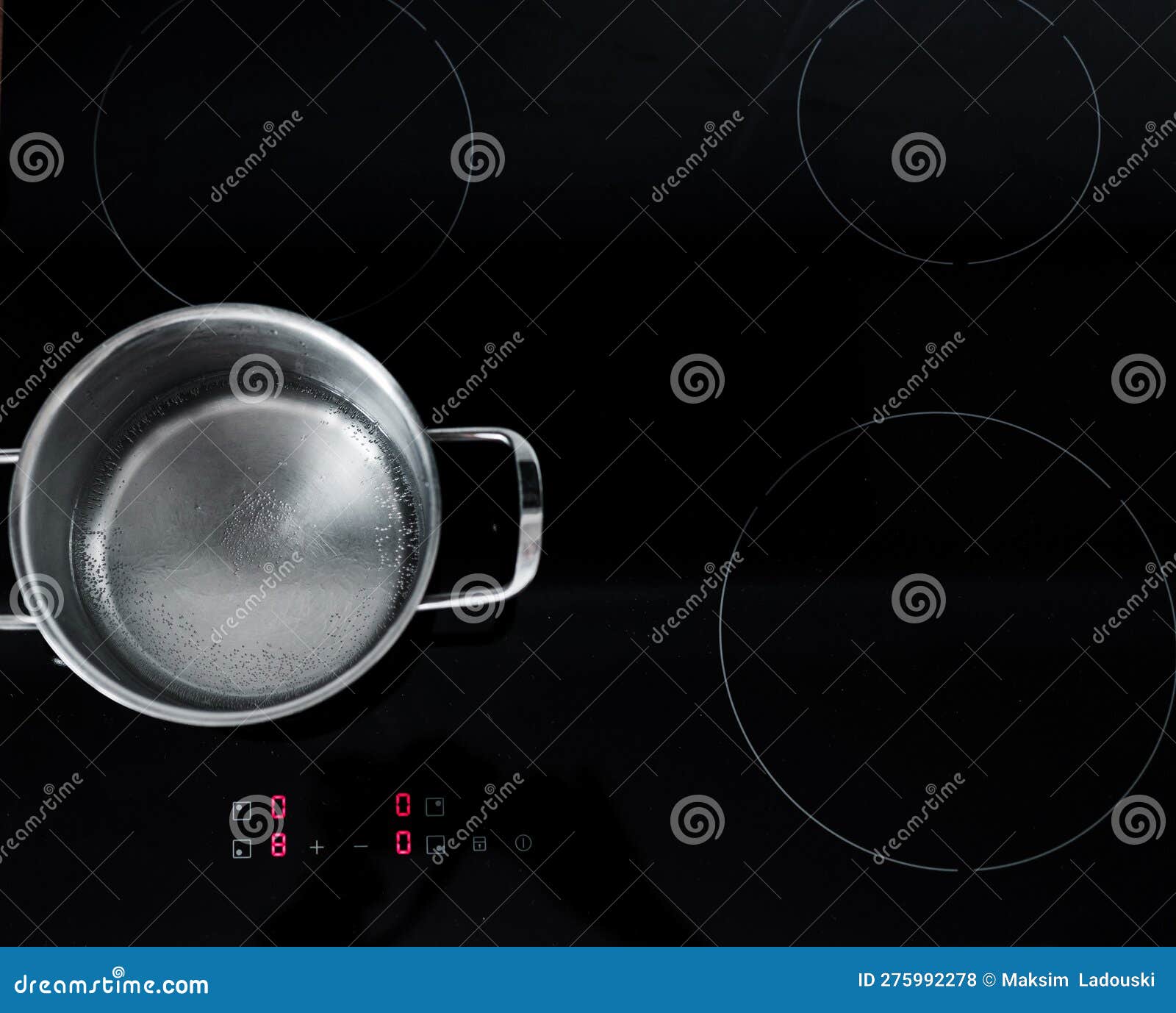 Top view of a boiling pot stock photo. Image of saucepan - 275992278