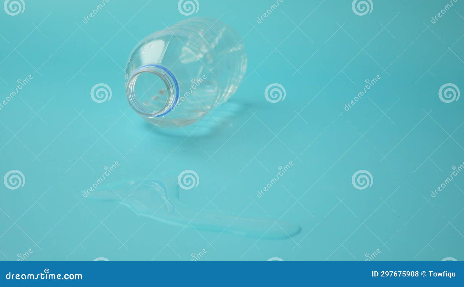 Top View of a Bottle of Water Spilled on a Table , Stock Footage ...