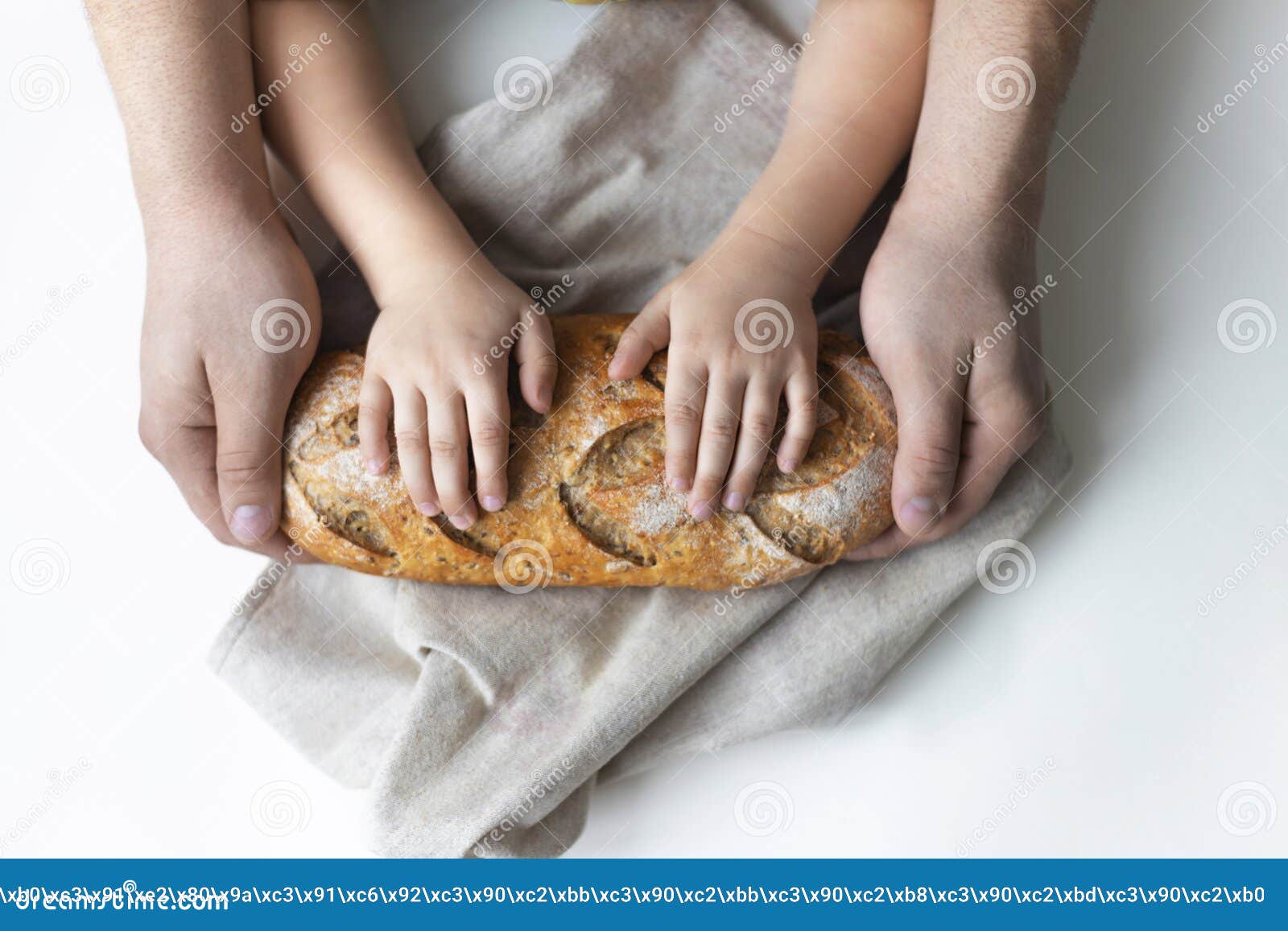 Different Kind of Breads with Copy Space Stock Photo - Image of baking ...