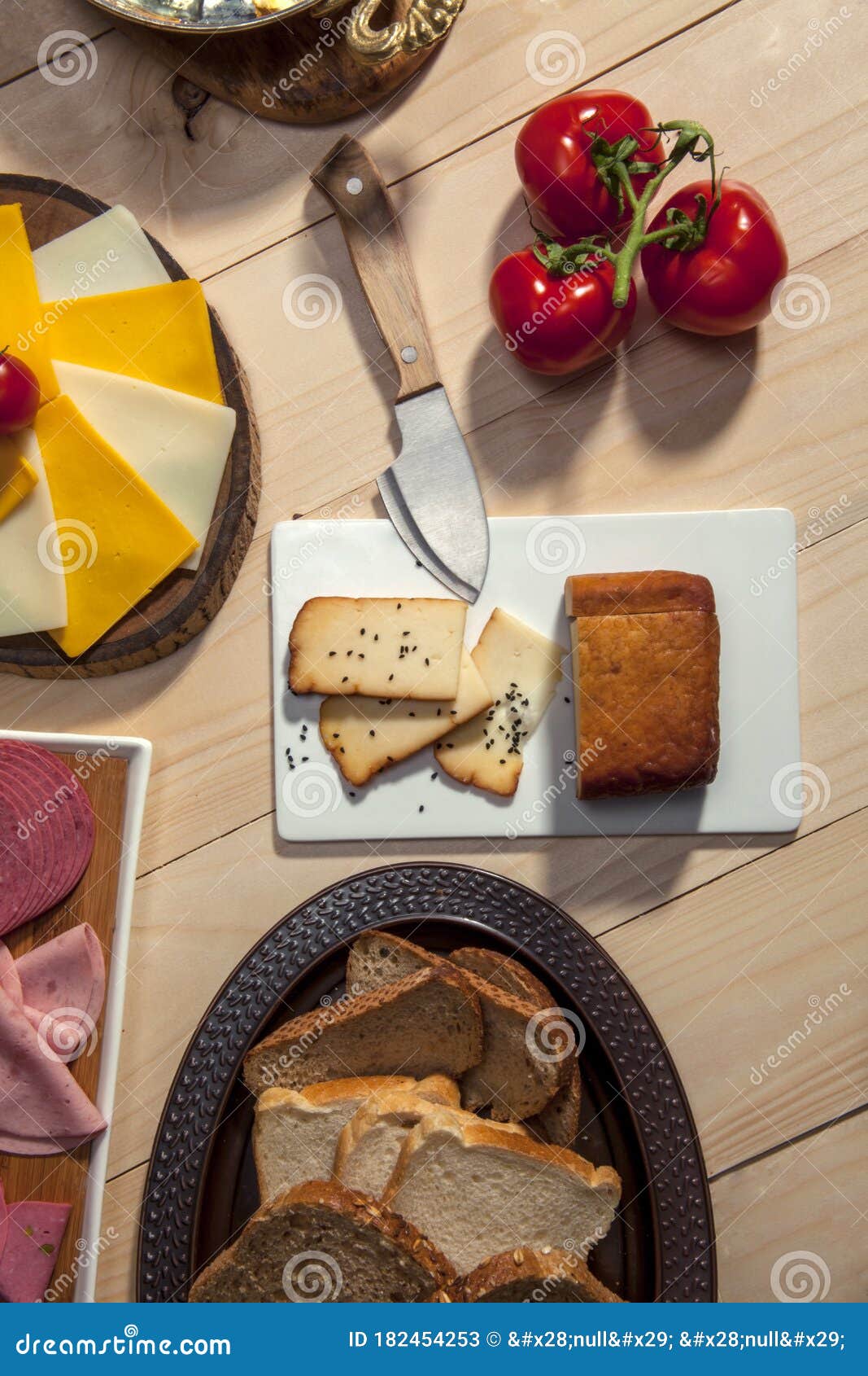 Top View of a Breakfast Table Stock Image - Image of breakfast, health ...