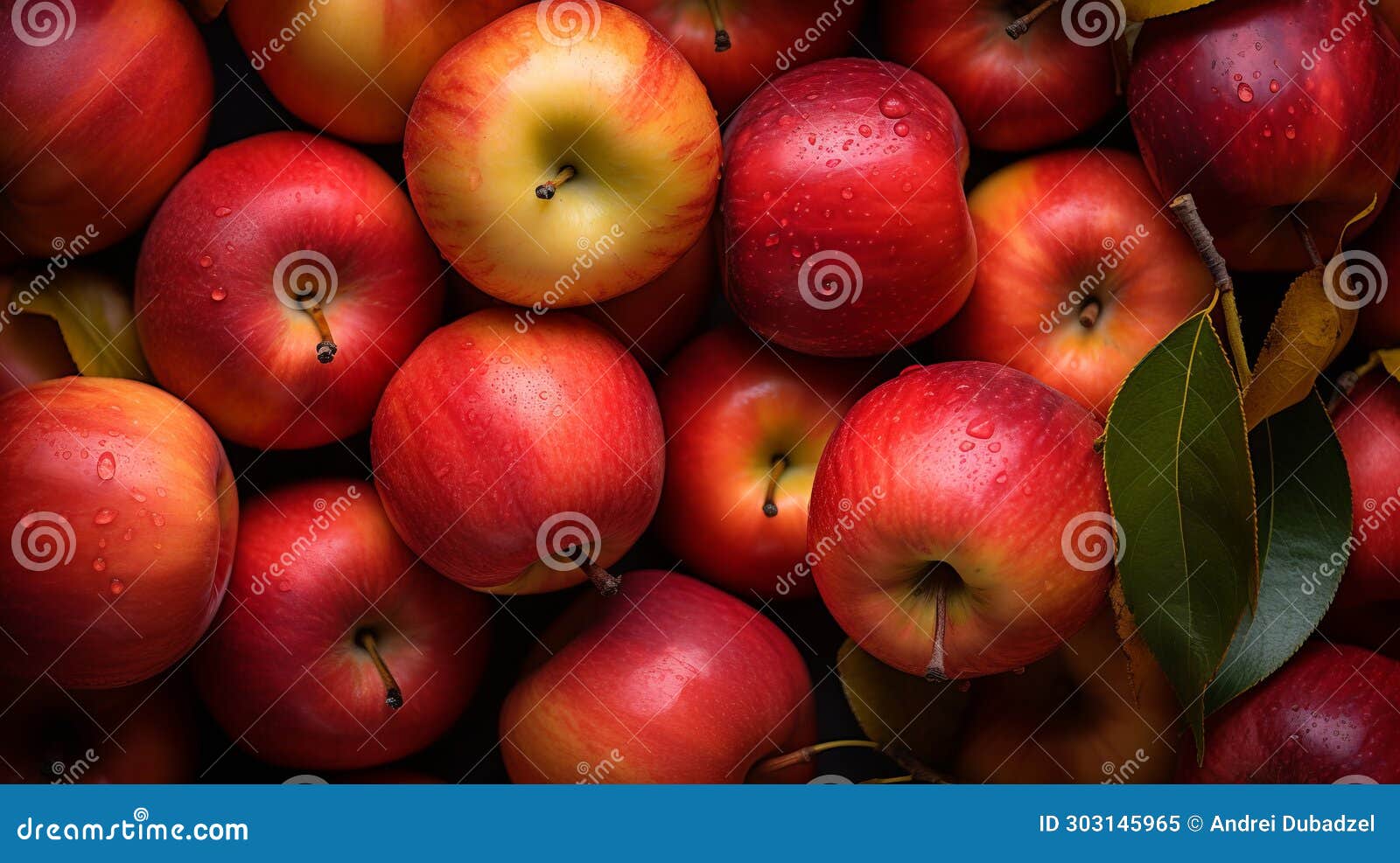 Top View of Bright Ripe Aromatic Red Apples, Background, Texture Stock ...