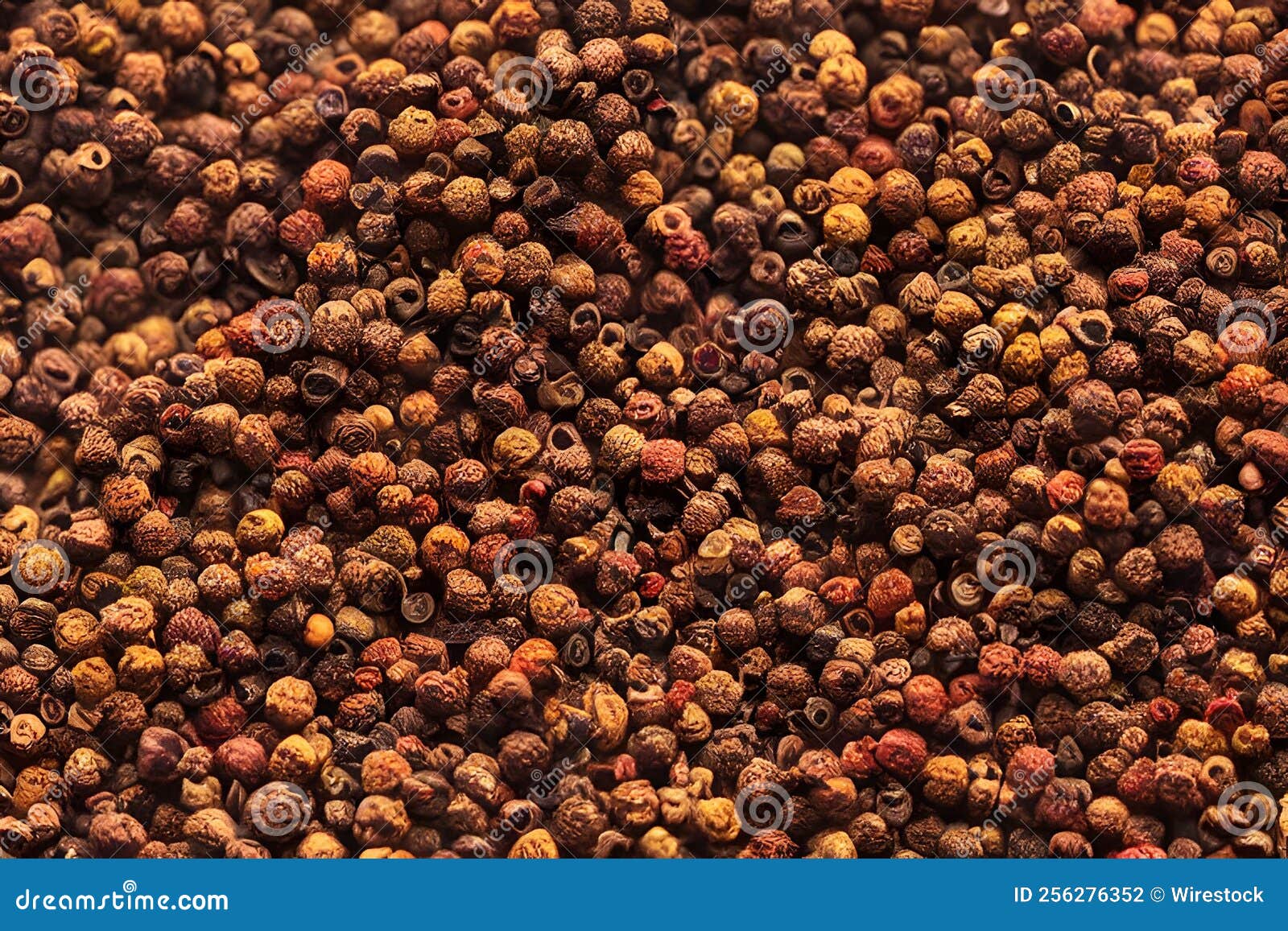 Top View of Brown Peppercorn Texture Stock Photo - Image of background ...