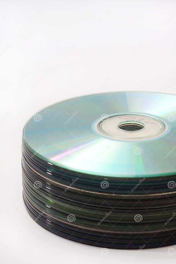 Top View of a Bunch of Old Compact Discs Stock Photo - Image of cdrw ...