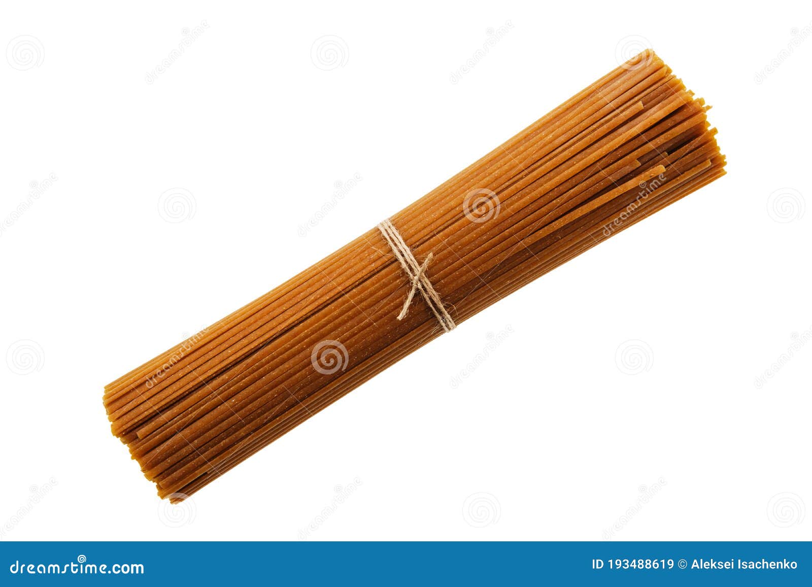 Top View of Bundle of Bigoli - Extruded Pasta in the Form of a Long and ...