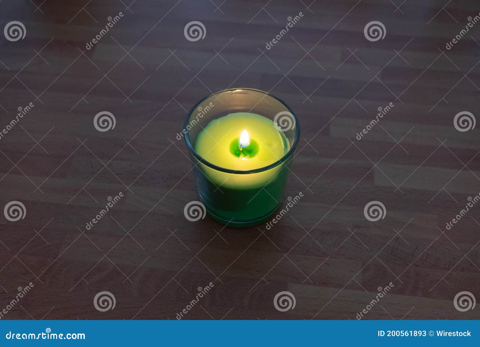 Top View of a Burning Candle Stock Image - Image of flame, lighting ...