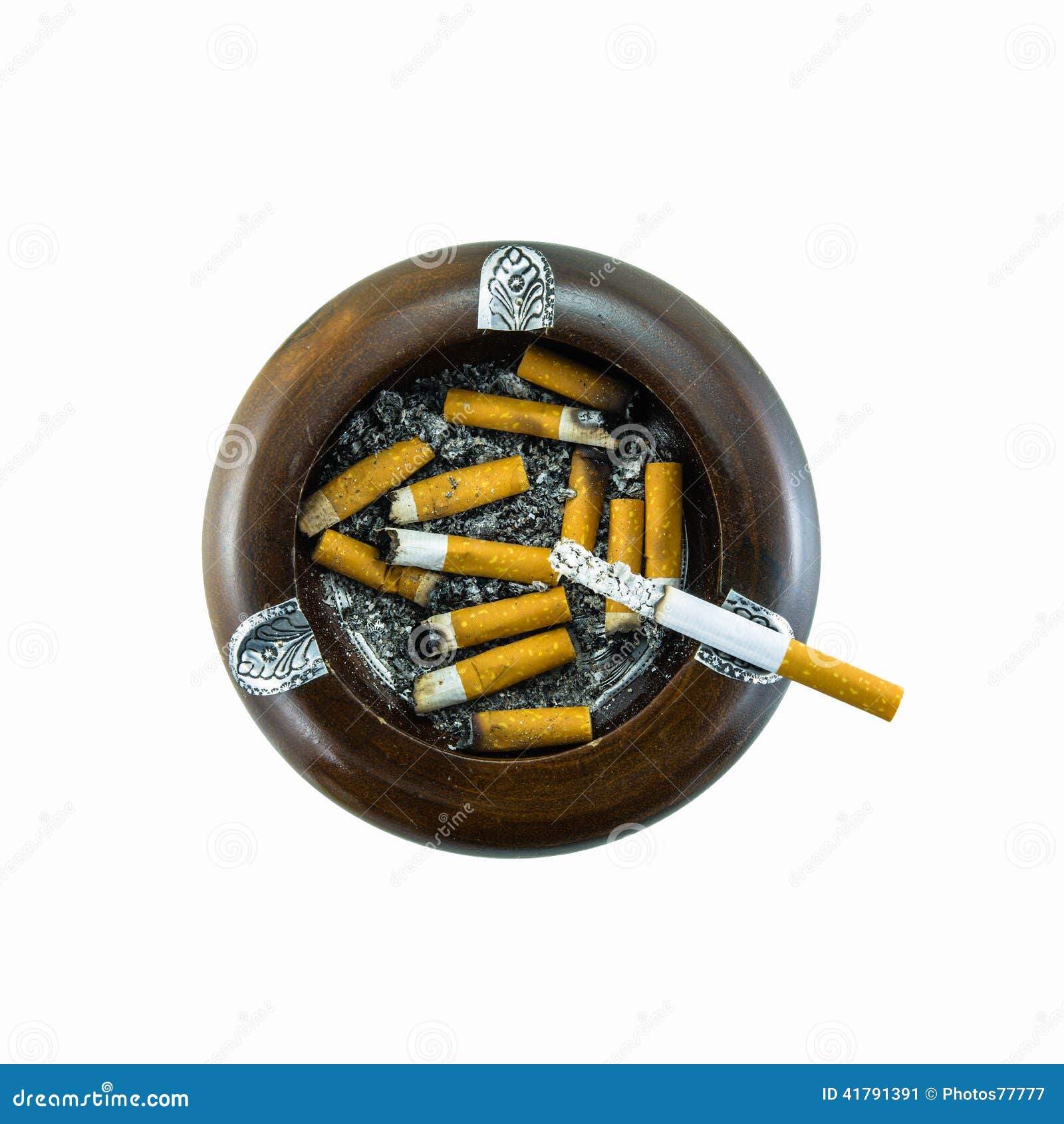 Top View Of Burning Cigarette In Ashtray Royalty-Free Stock Photography ...