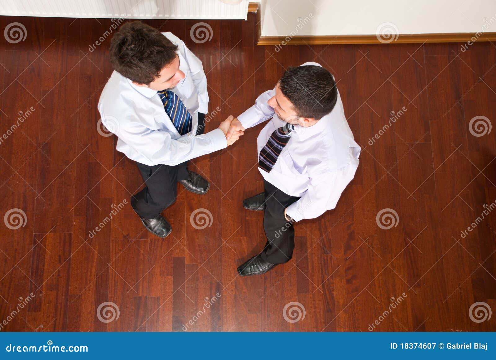 Top View of Business Men Hand Shake Stock Image - Image of ...