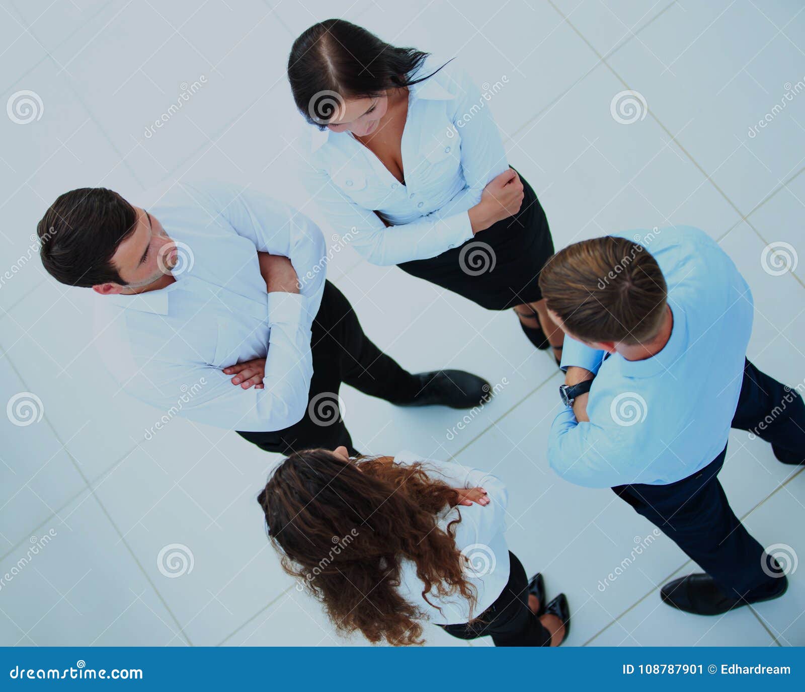 Top View of Business People. Stock Image - Image of happy, person ...