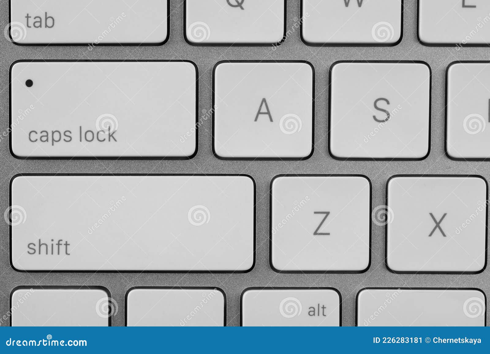 Top View of Buttons on Modern Computer Keyboard Stock Image - Image of ...