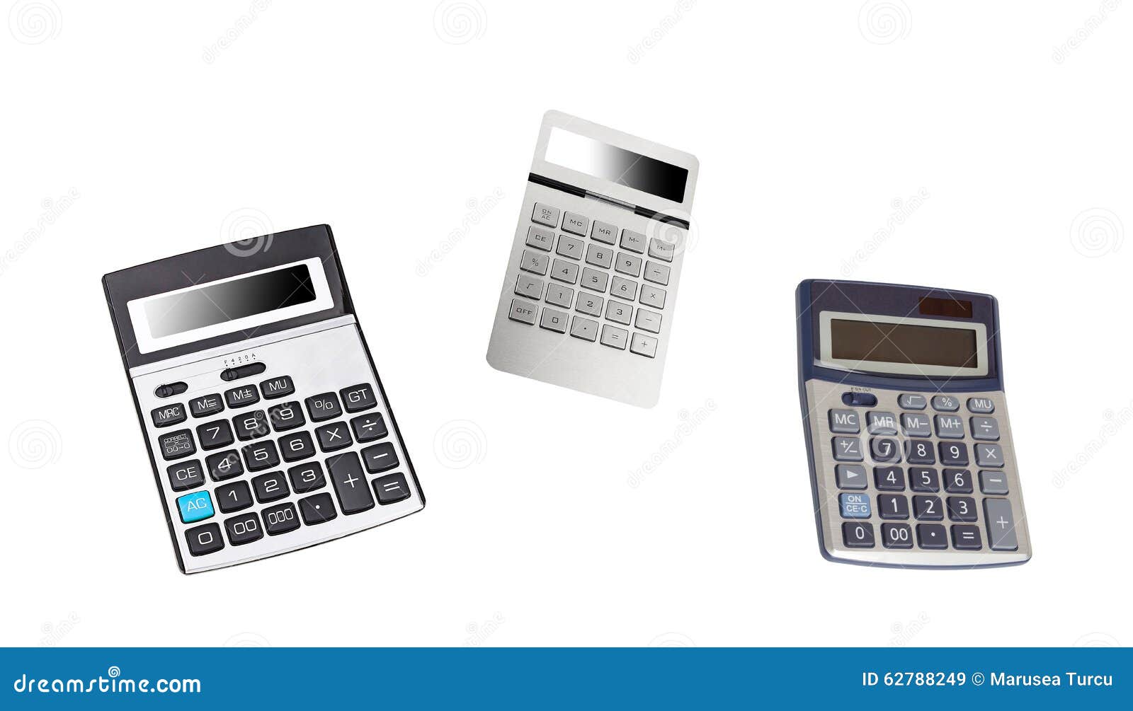 Top view of a calculators stock image. Image of bank - 62788249
