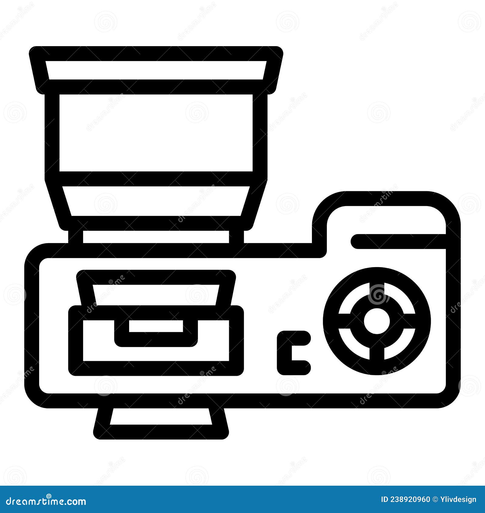 Top View Camera Icon Outline Vector. Studio Photo Stock Vector ...