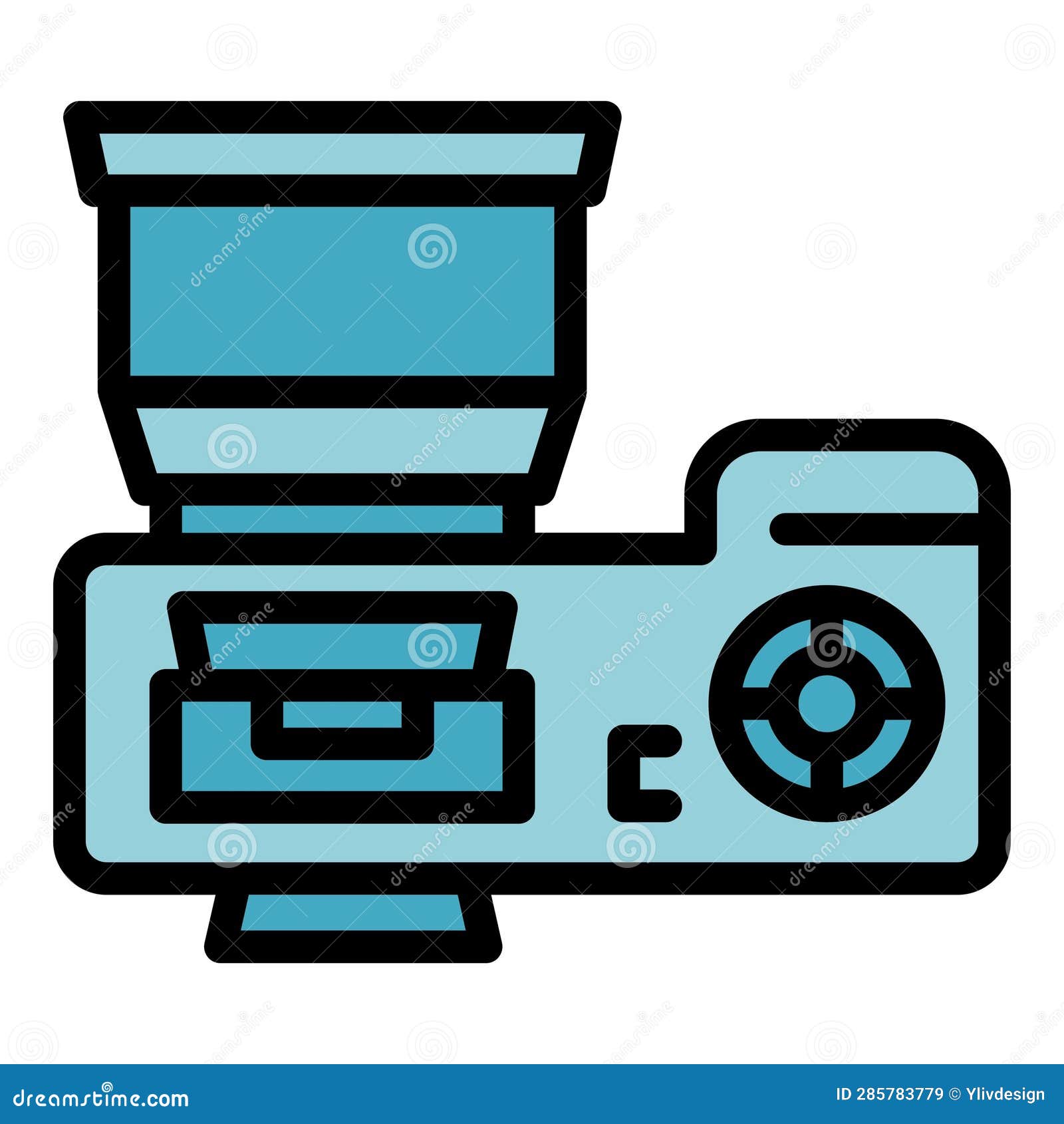 Top View Camera Icon Vector Flat Stock Vector - Illustration of video ...