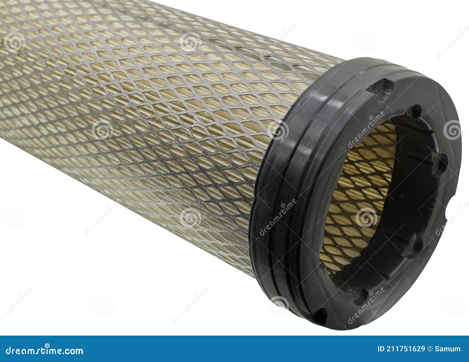 Top View of Car Air Filter Cartridge Stock Image - Image of paper ...