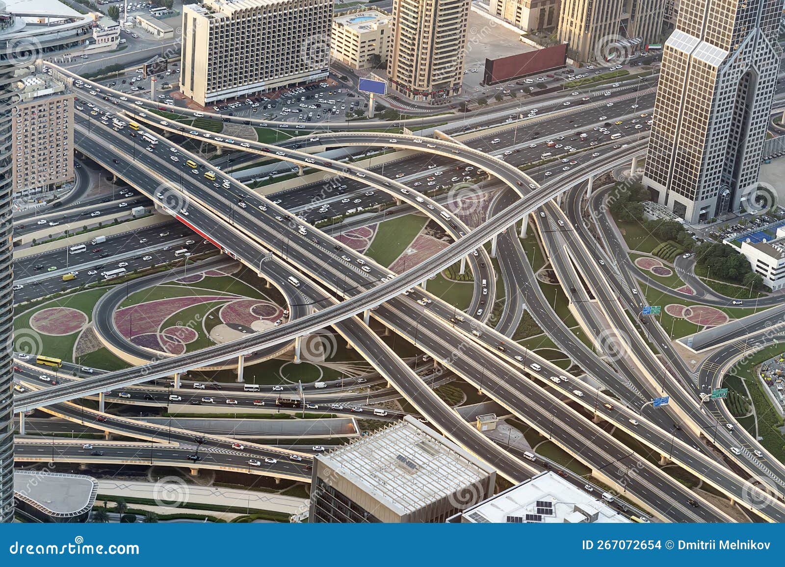 Top View of Car Moving on a Concrete Road Stock Photo - Image of ...