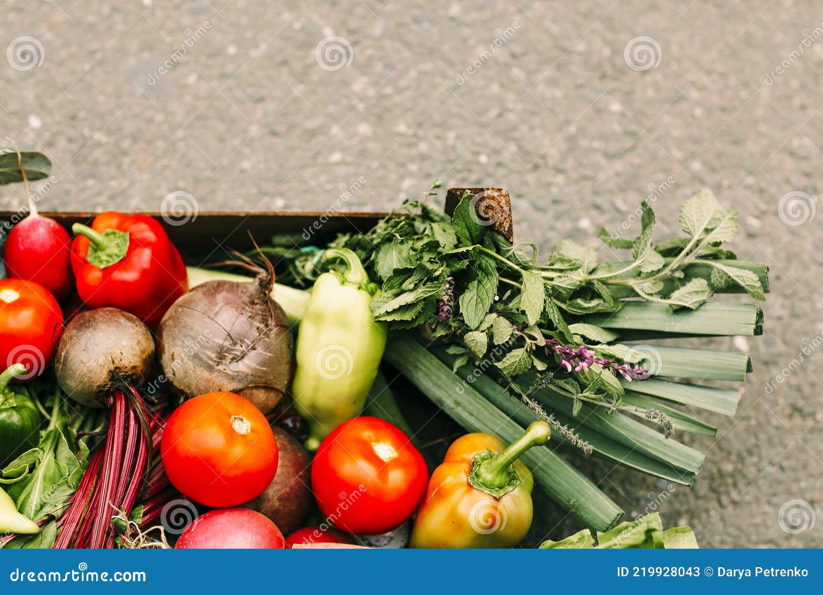 Pile of Assorted Vegetables in Box Stock Image - Image of bunch ...