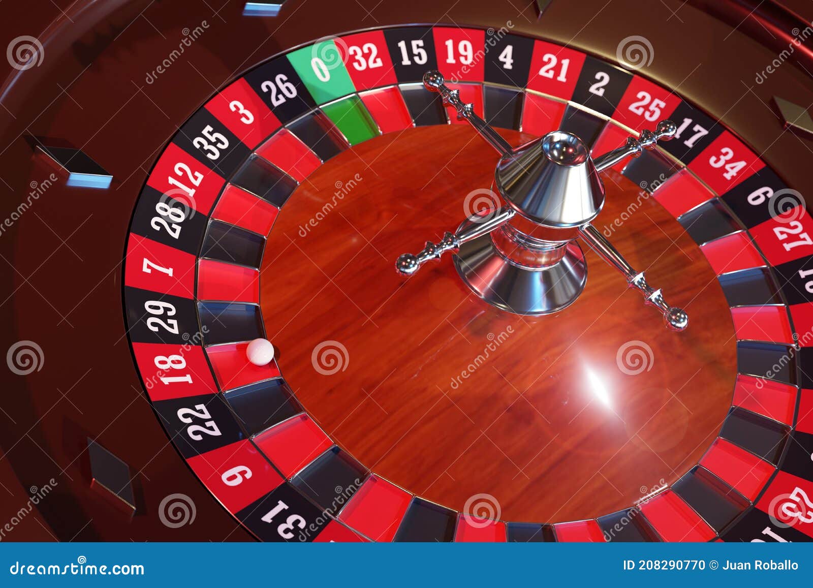 Top View of a Casino Roulette Wheel. Selective Focus Stock Photo ...
