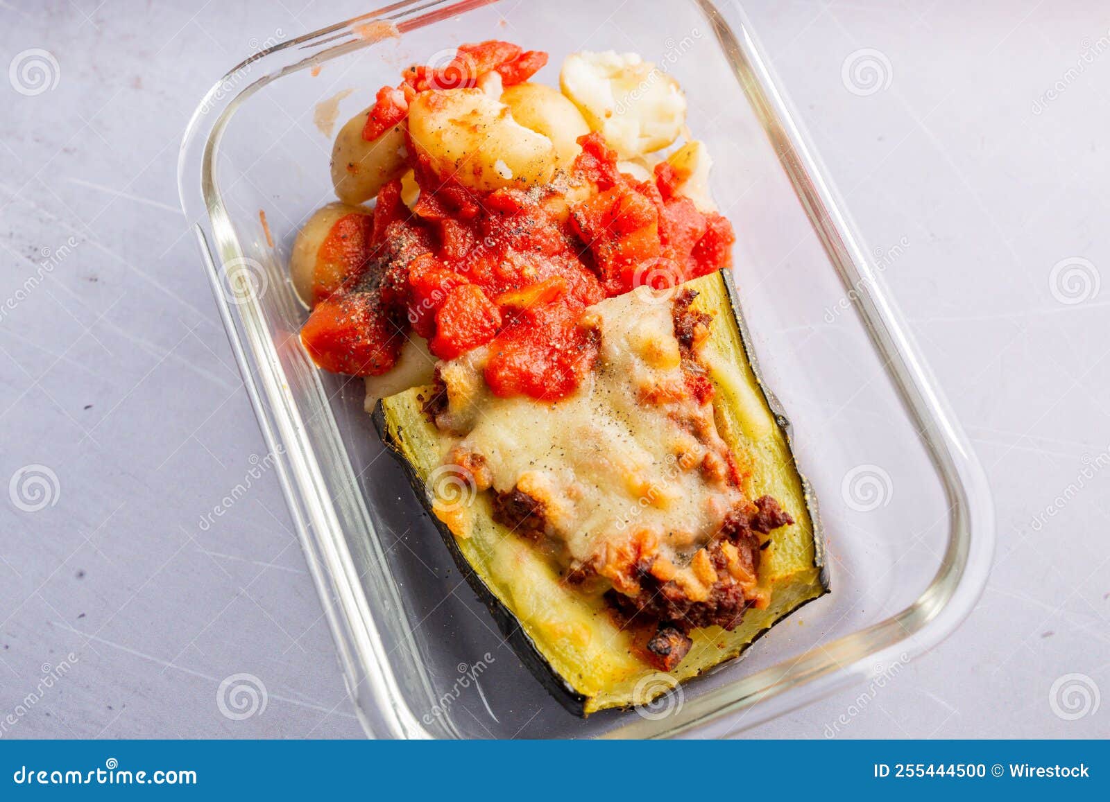 Top View of a Casserole with Vegetables on a White Surface Stock Photo ...