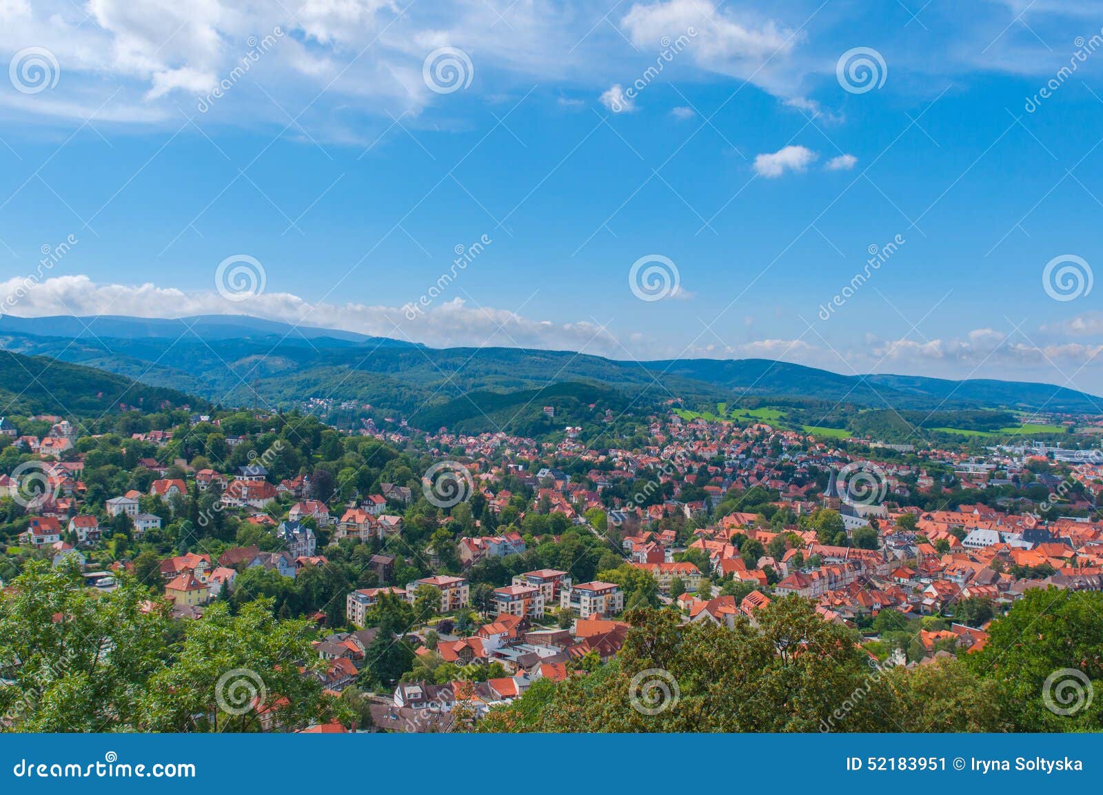 Top View from Castle, Germany. Stock Image - Image of germany ...