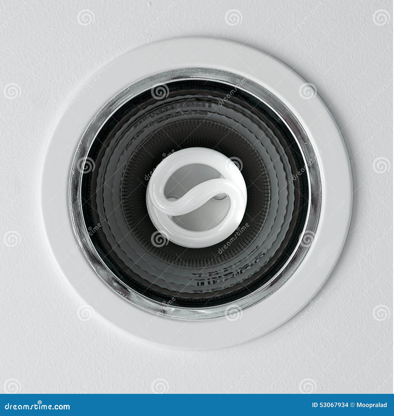 Top View of a Ceiling Lamp. Stock Photo - Image of door, emergency ...