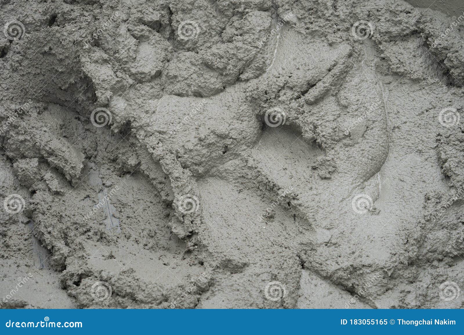 Top View of Cement Blended Together To Be Used for the Small ...