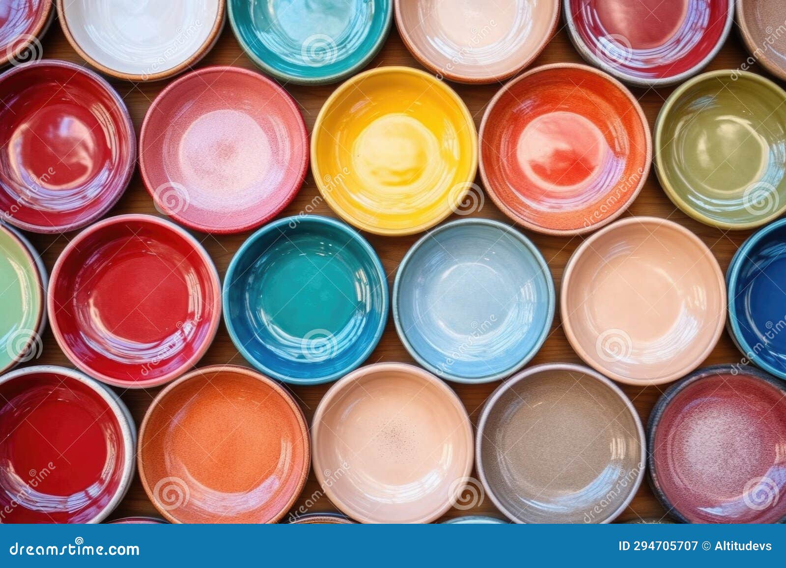 Top View of Ceramic Bisques Spread on a Table Stock Image - Image of ...