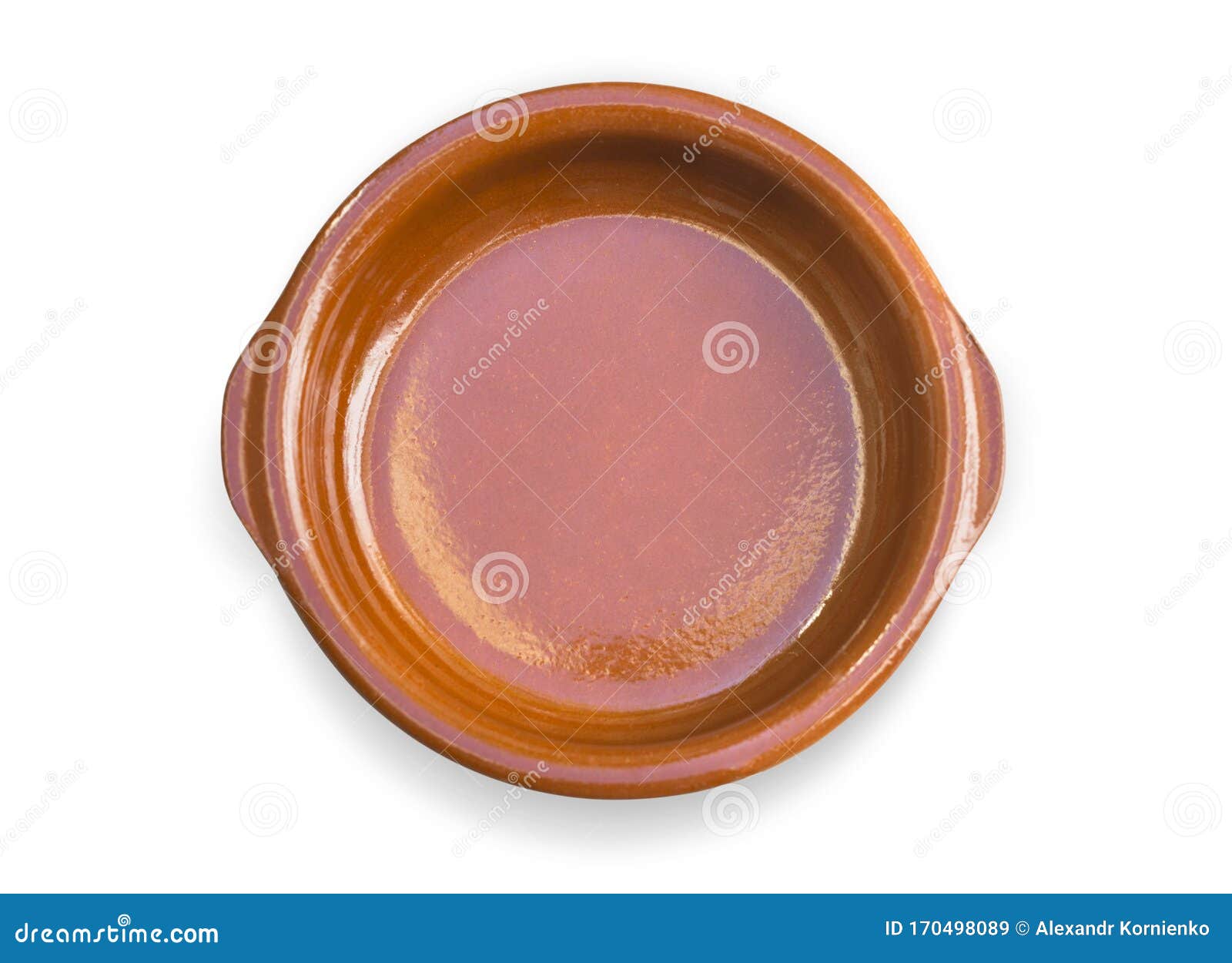 Top View of Ceramic Clay Pot Stock Image - Image of brown, dusty: 170498089
