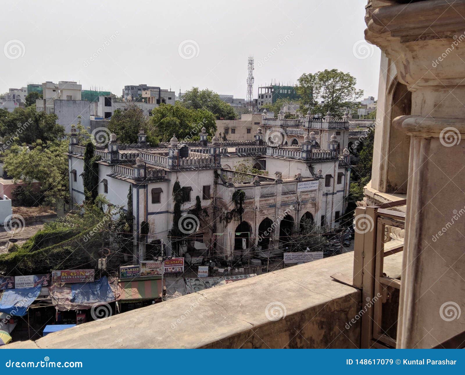 Top view from charminar editorial stock image. Image of architecture ...